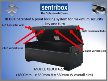 SENTRIBOX XLOCK 622 VEHICLE BOX,SITEBOX,TRUCKBOX - sentribox.co.uk